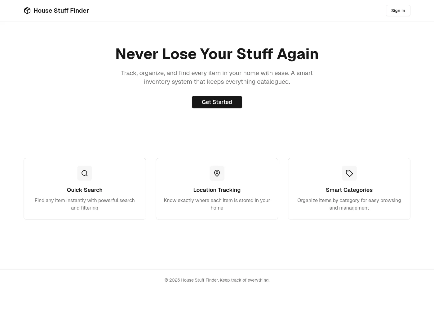 House Stuff Finder