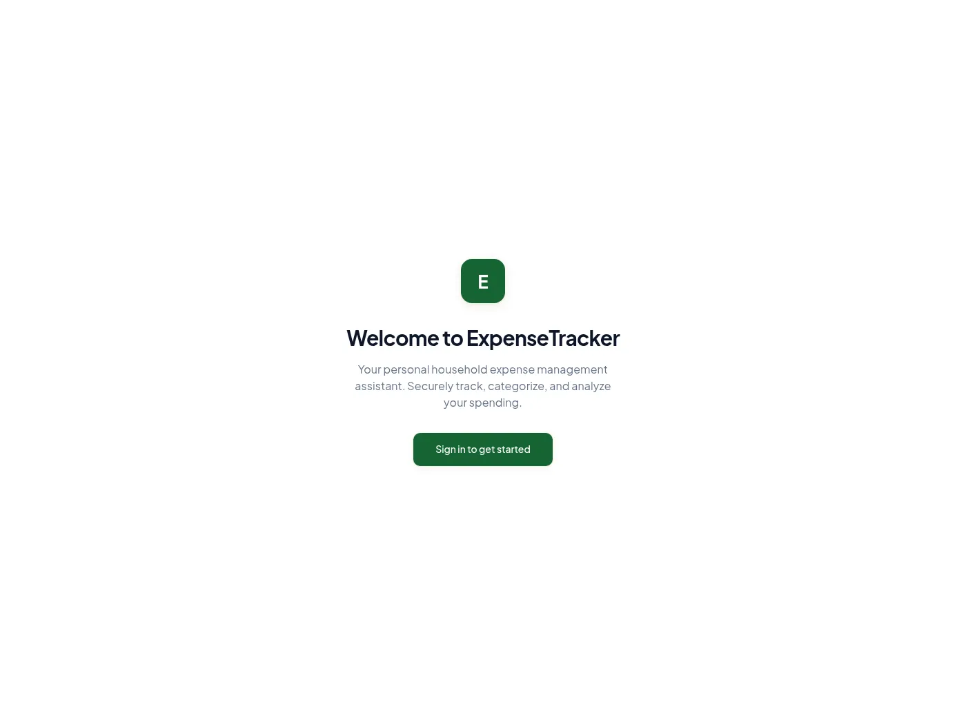Household Expense Tracker