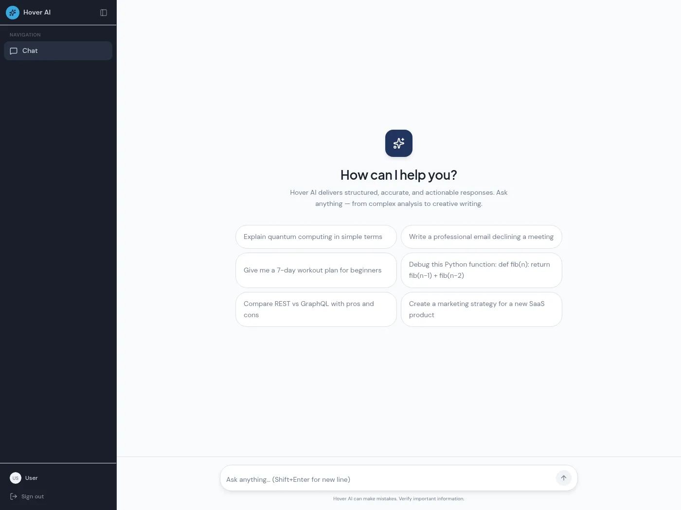 Hover AI Assistant