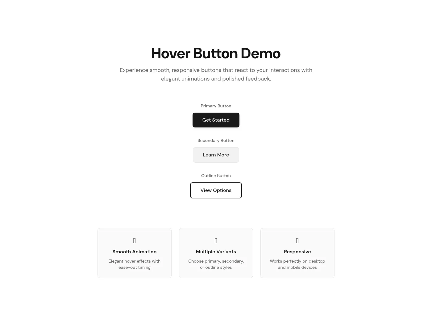 Hover Button Demo