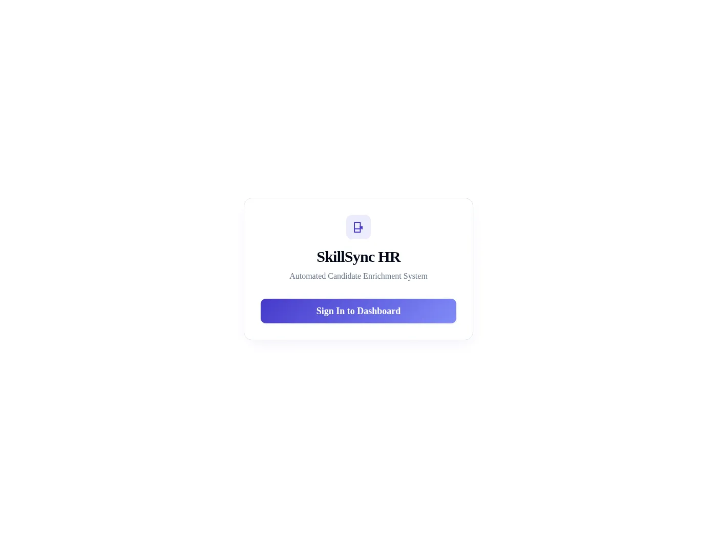 SkillSync HR Assistant