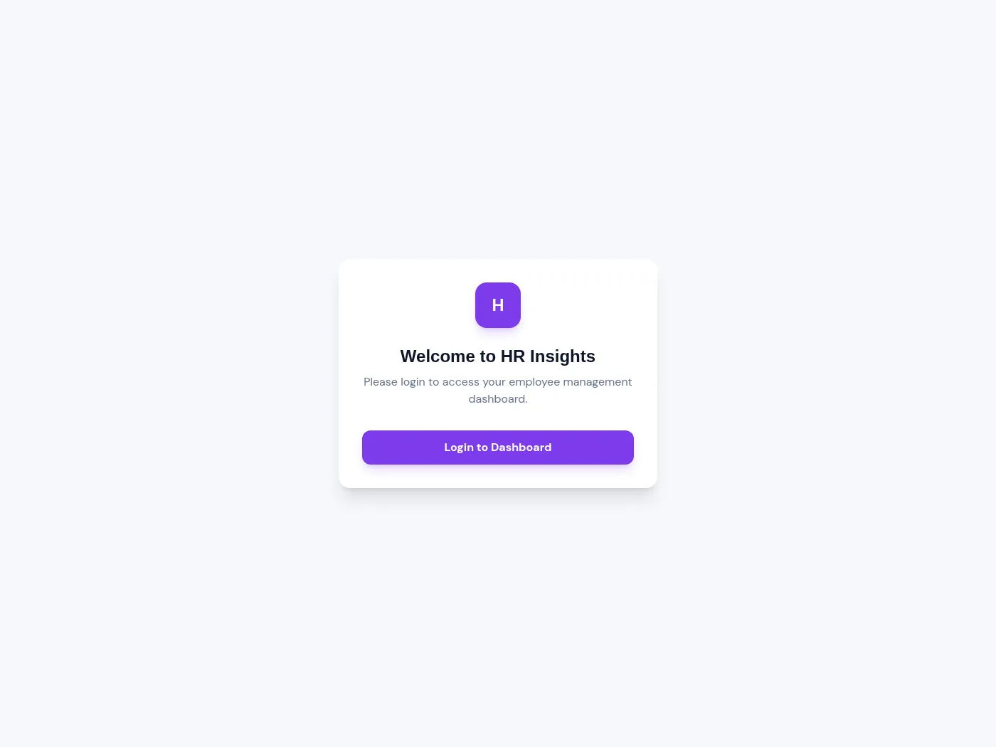 HR Insights Dashboard