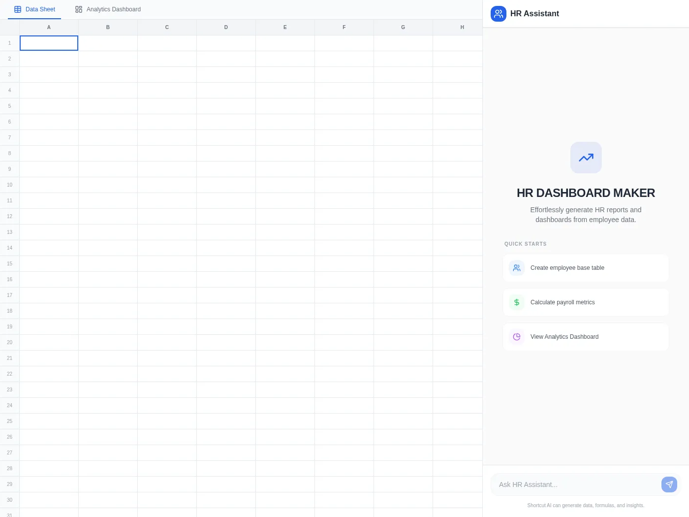 HR Dashboard Maker