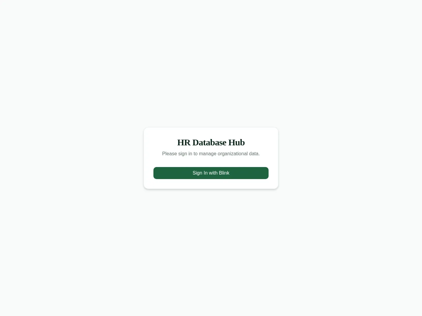 HR Database Hub