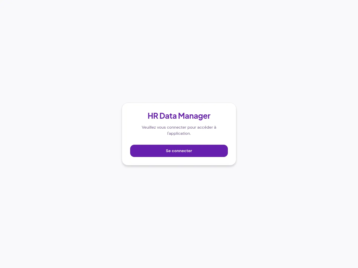 HR Data Manager