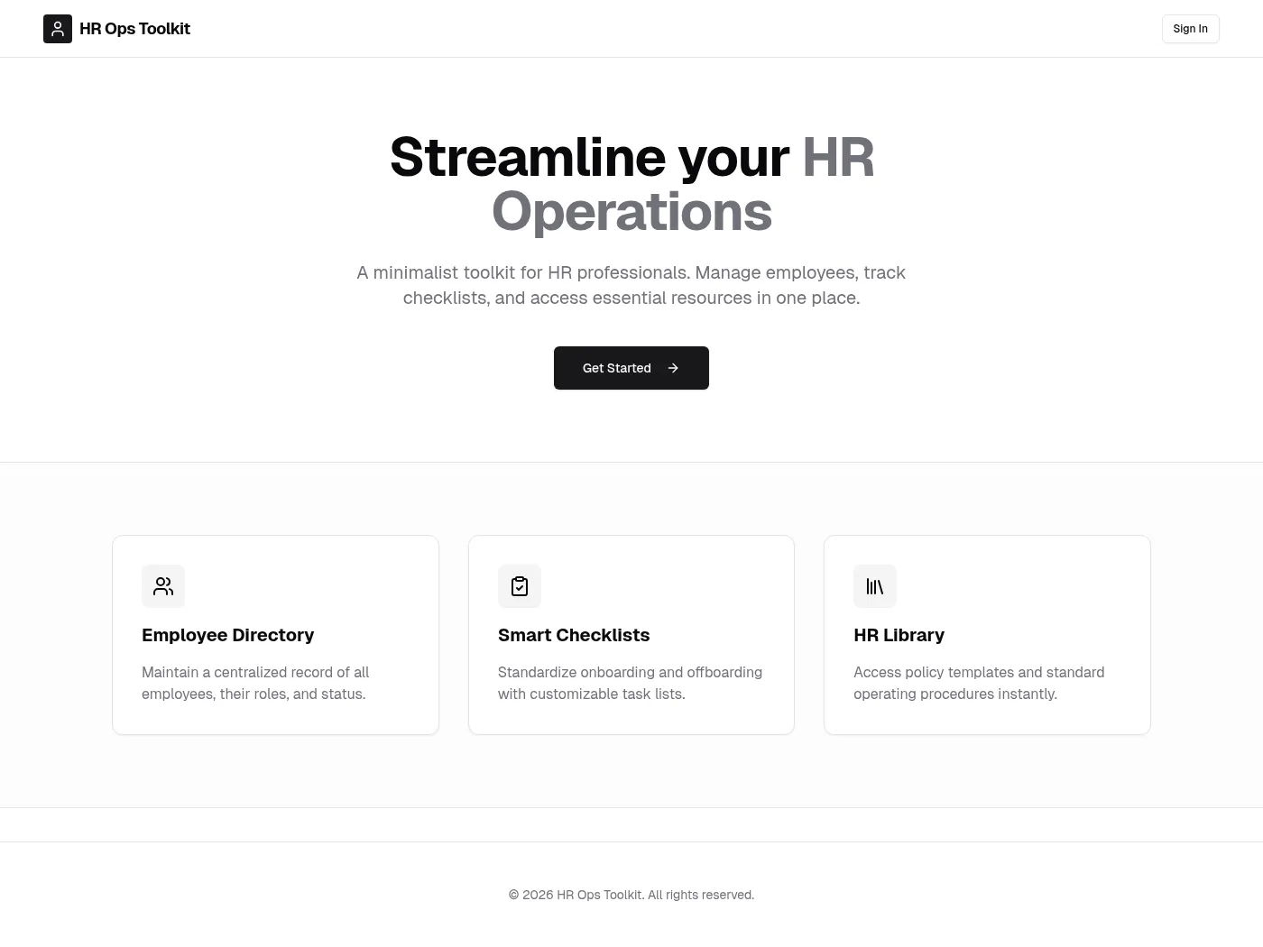 HR Ops Starter Kit