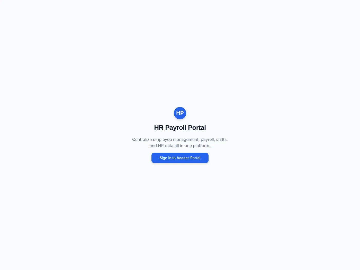 HR Payroll Portal