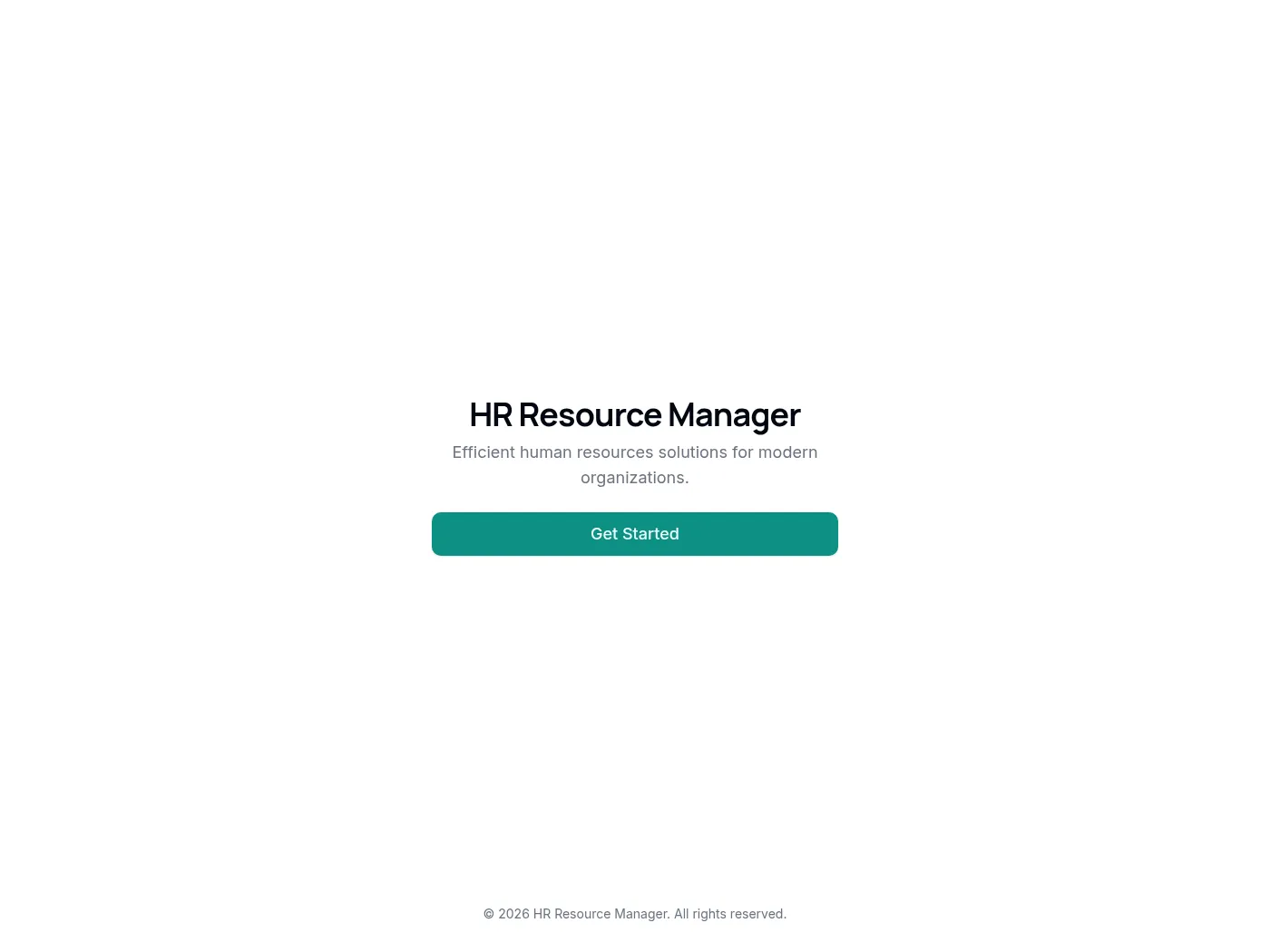 HR Resource Manager