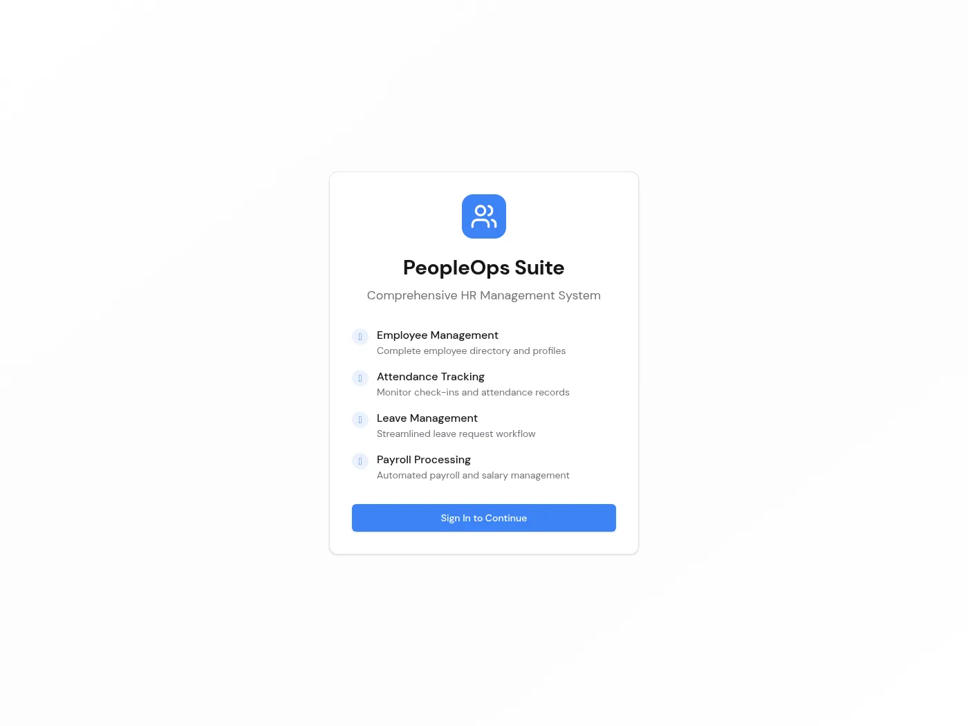 PeopleOps Suite