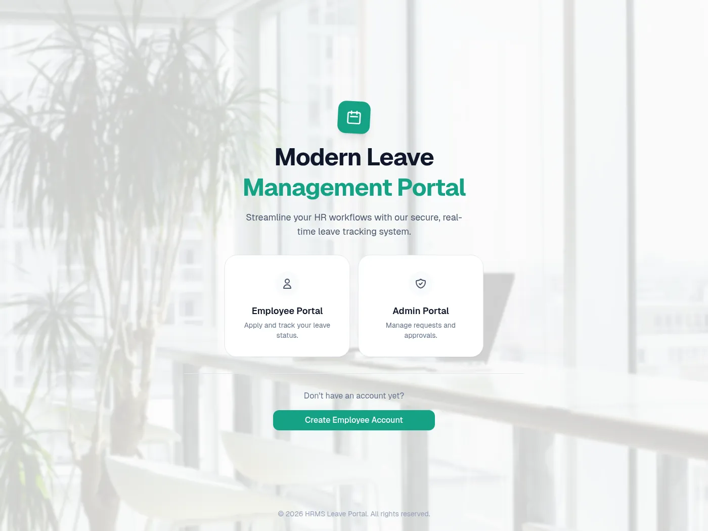 HRMS Leave Portal