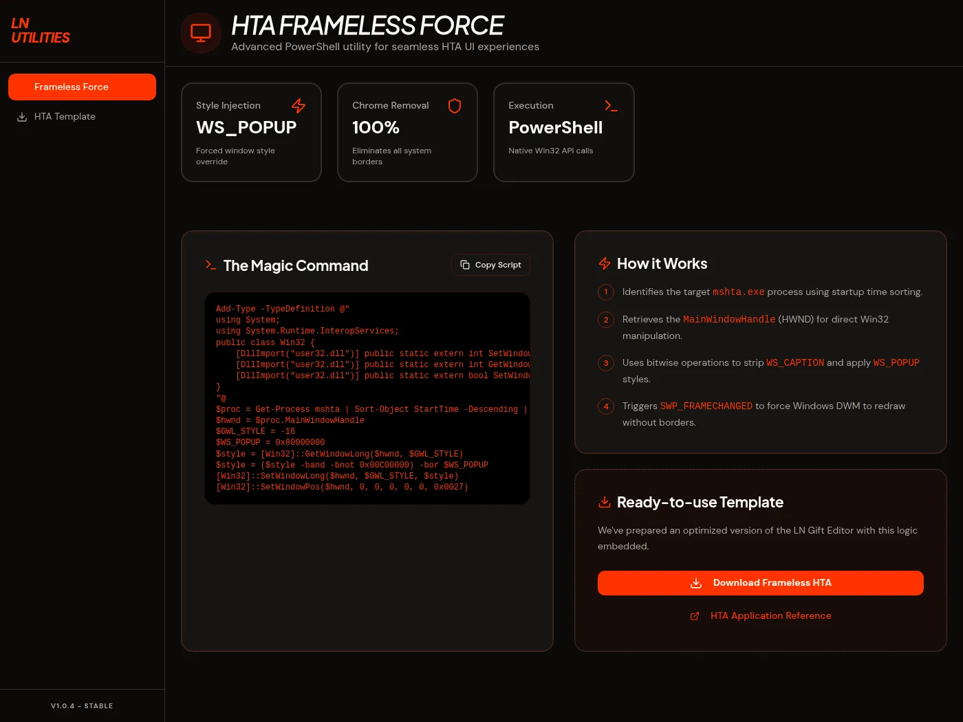 LN Gift Editor Frameless