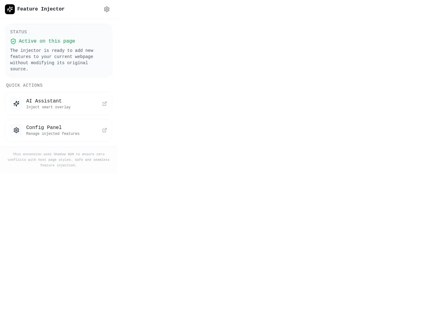 HTML Feature Injector