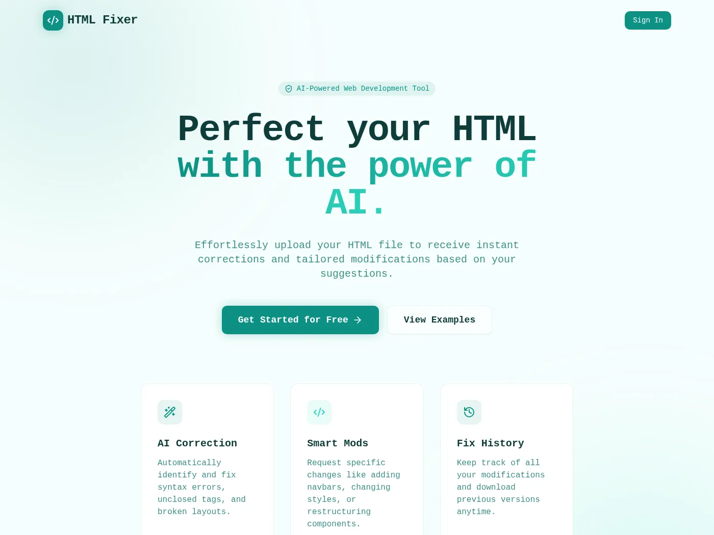 HTML Fixer Tool