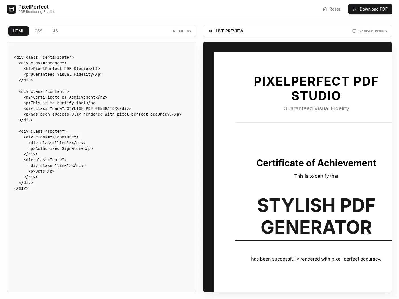 PixelPerfect PDF Studio