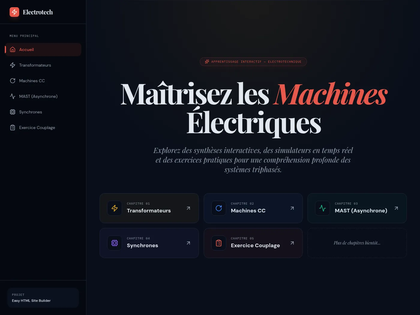 Easy HTML Site Builder