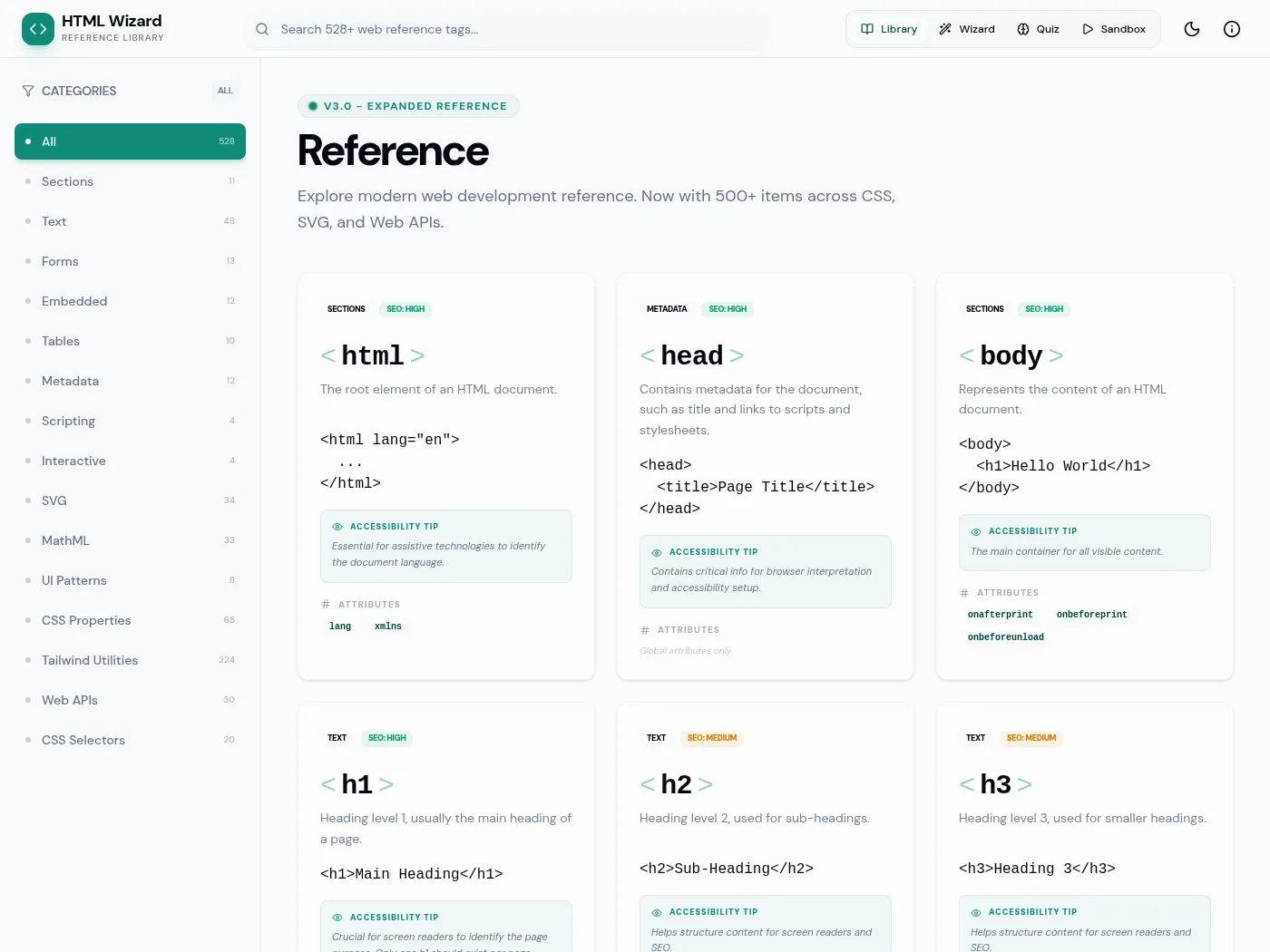 HTML Tag Wizard