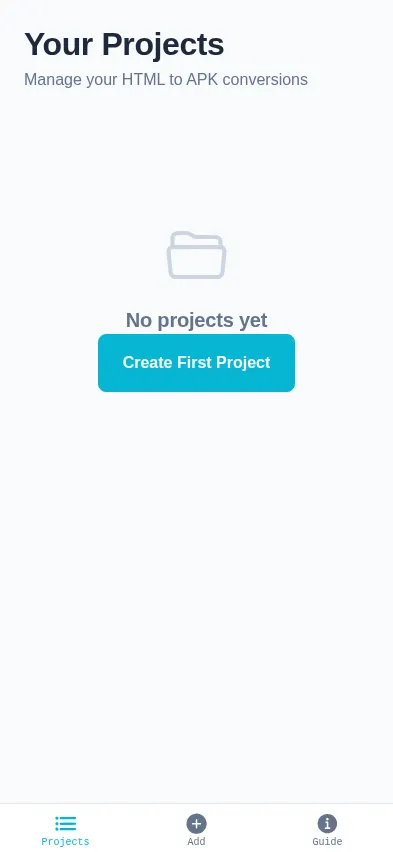 HTML to APK Converter