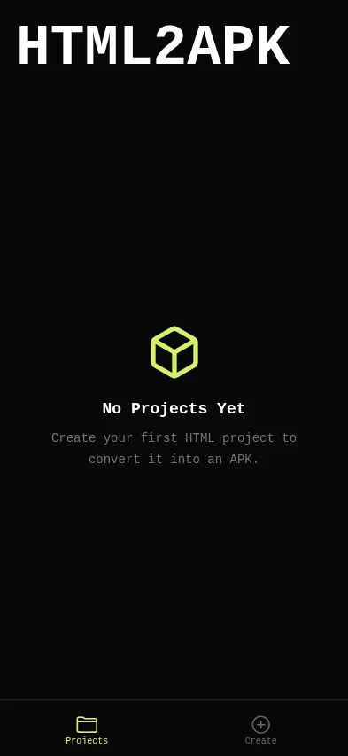 HTML2APK Converter