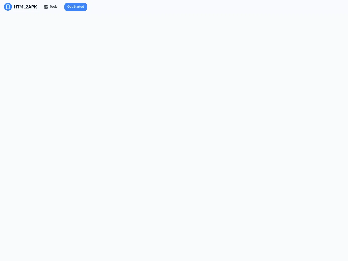 HTML to APK Converter