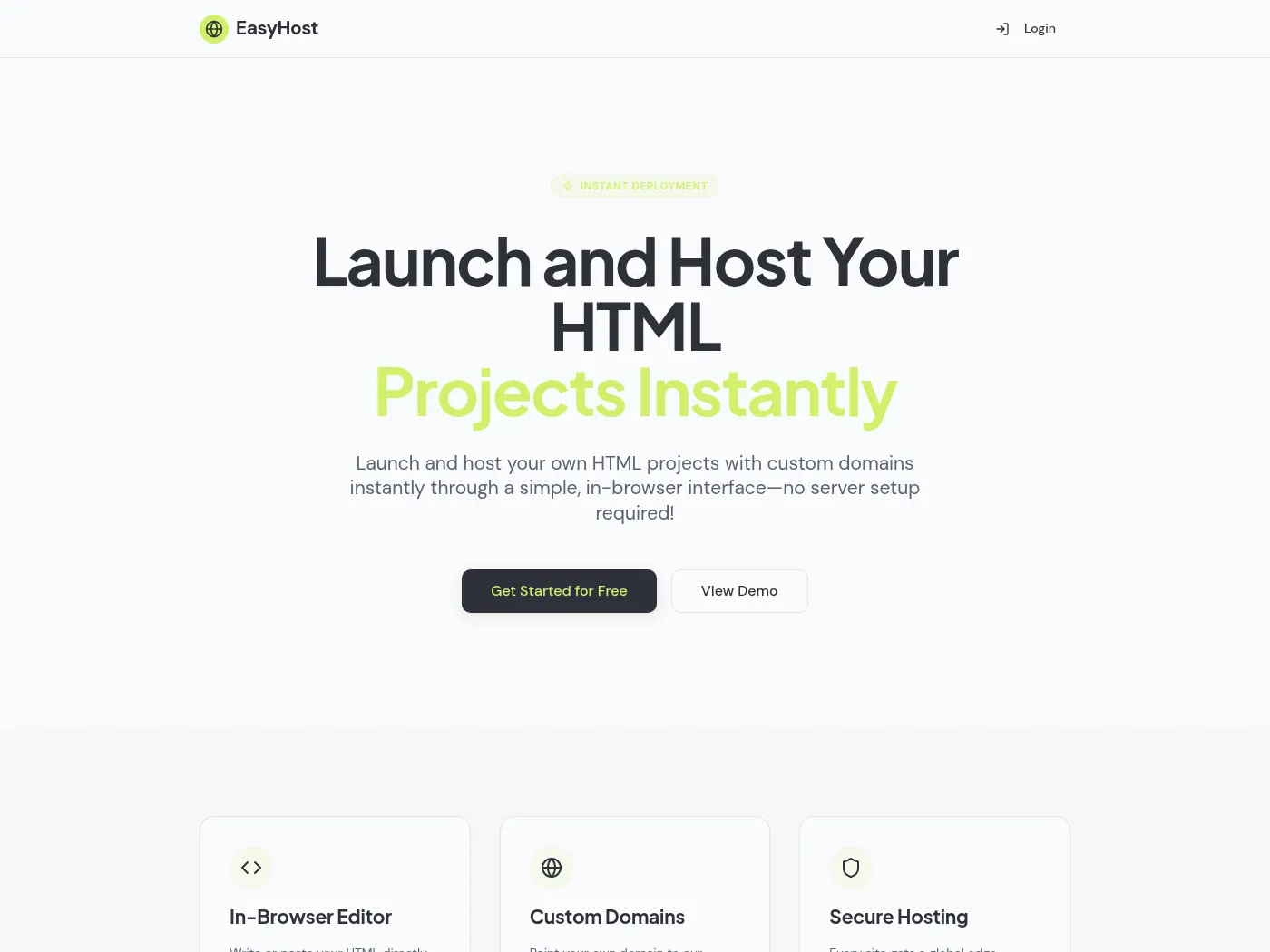 Easy HTML Hosting Browser
