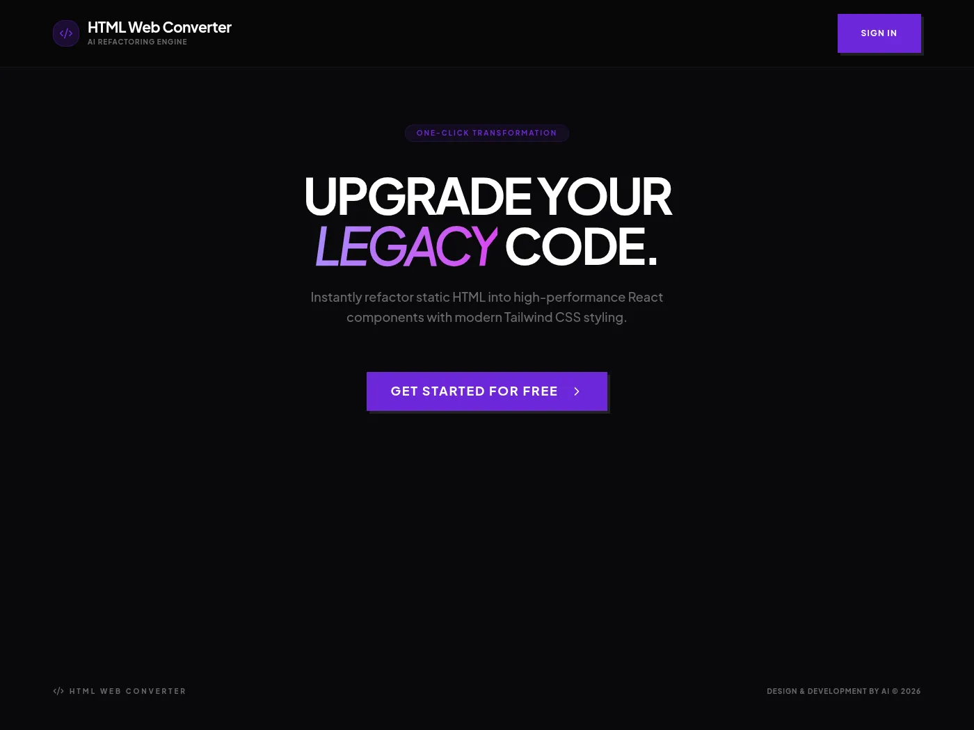 HTML Web Converter