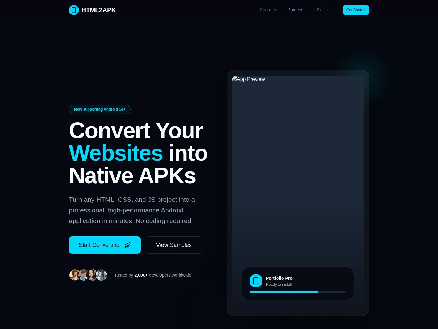 HTML2APK Converter