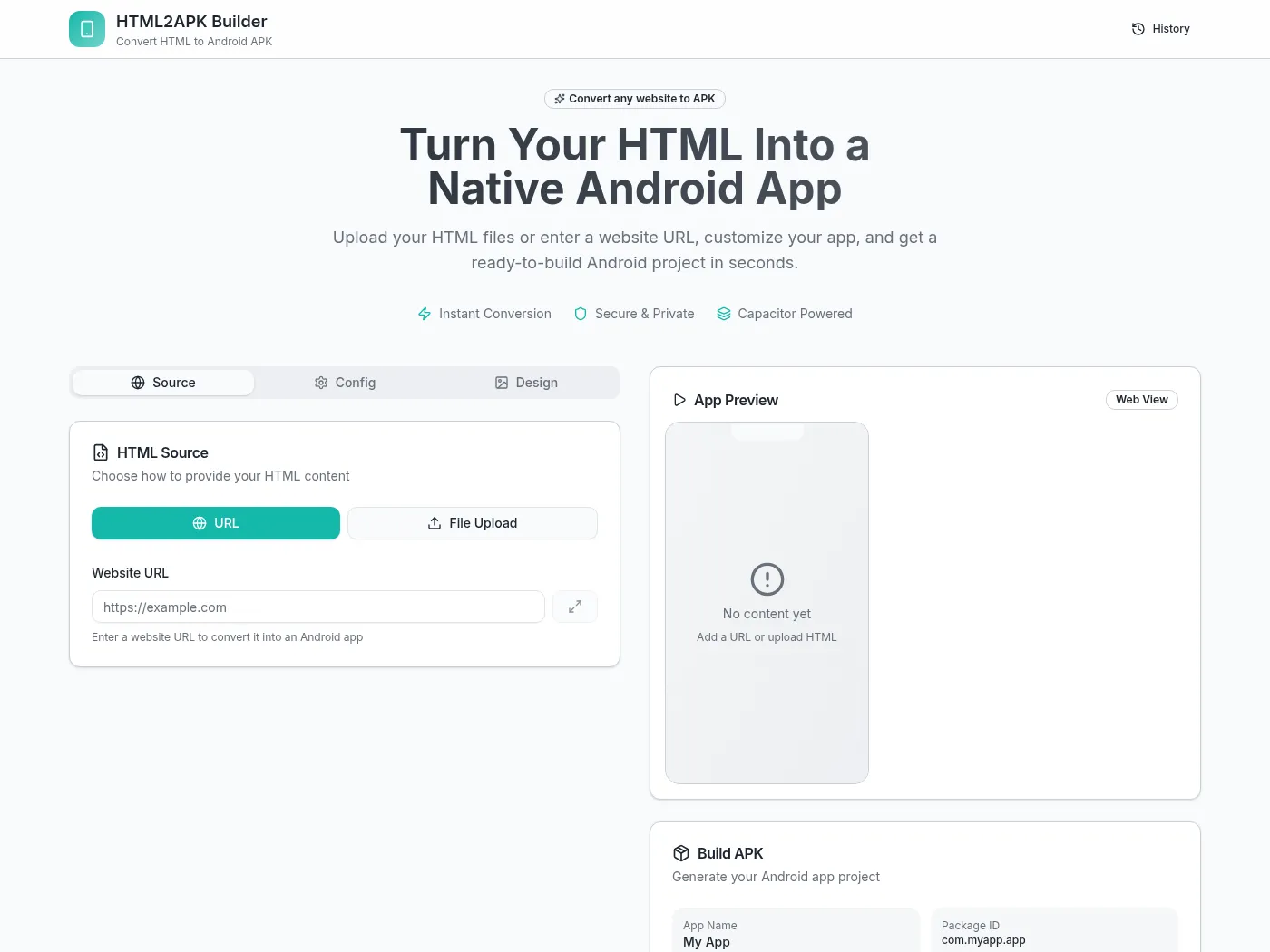 HTML2APK Builder