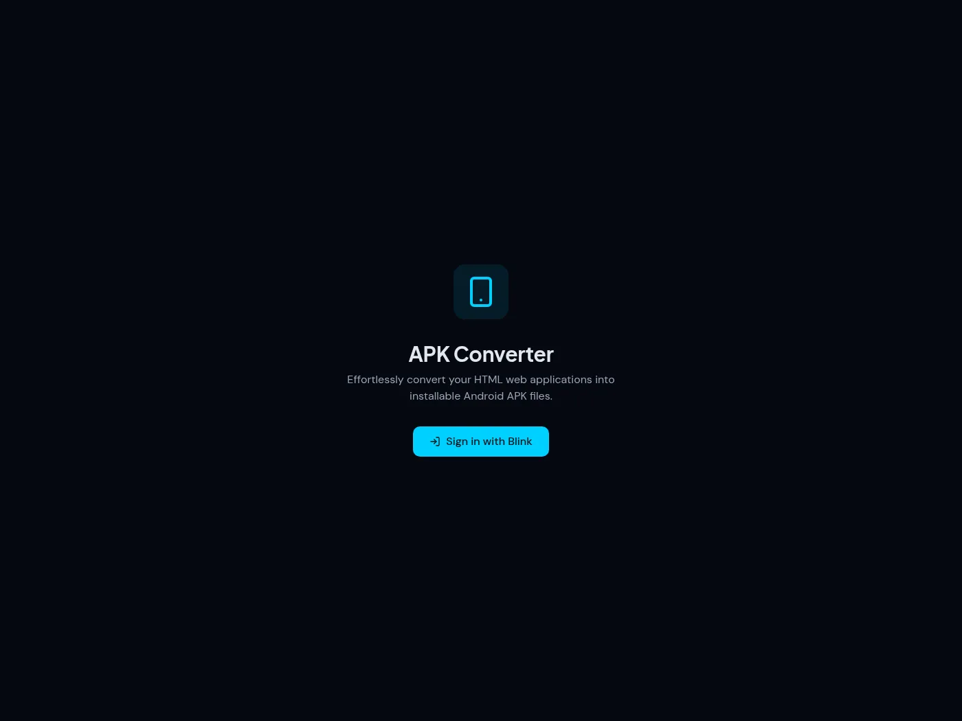 HTML to APK Converter
