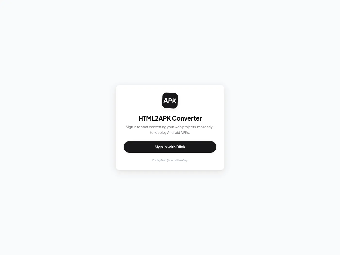HTML2APK Converter