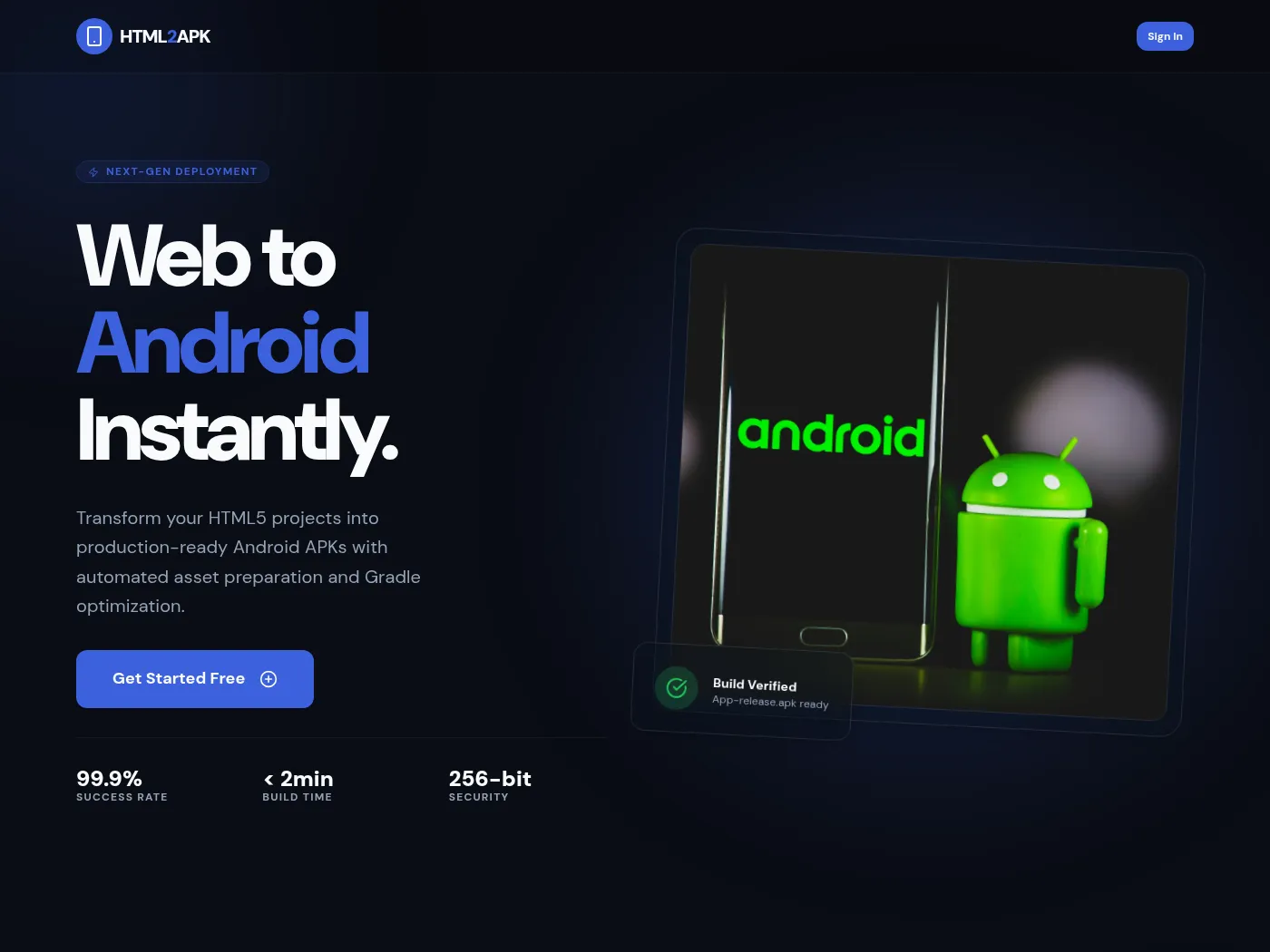 HTML2APK Generator