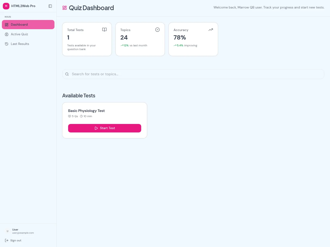 HTML2Web Pro