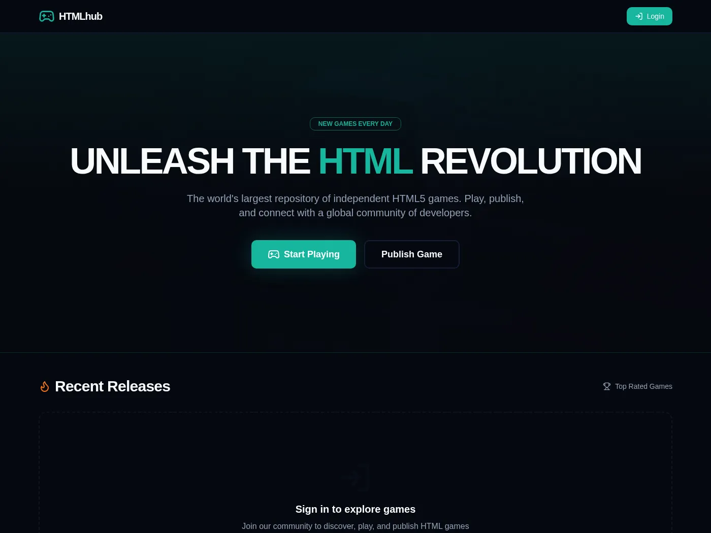 HTMLhub Game Portal