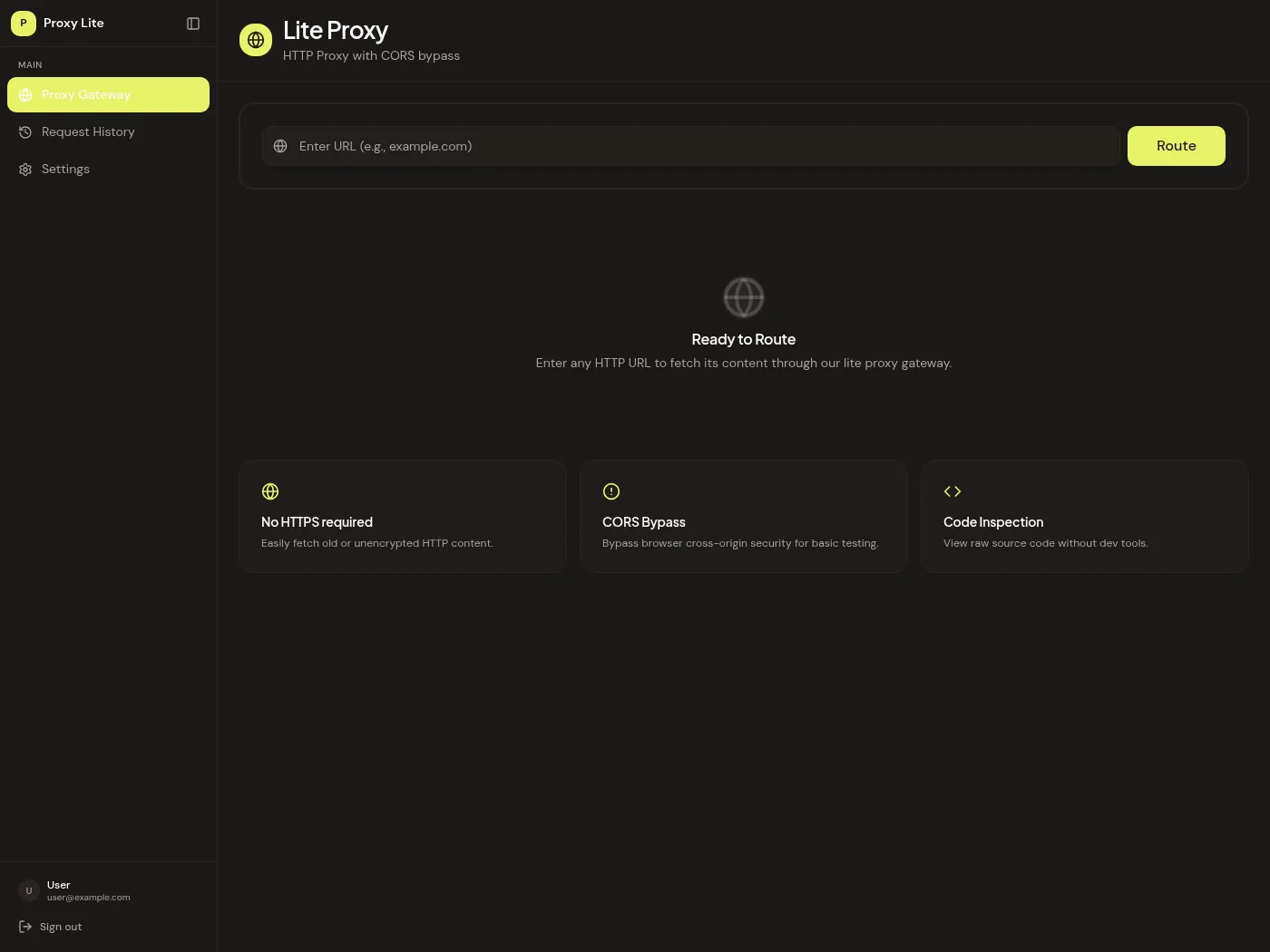 Simple Proxy Lite