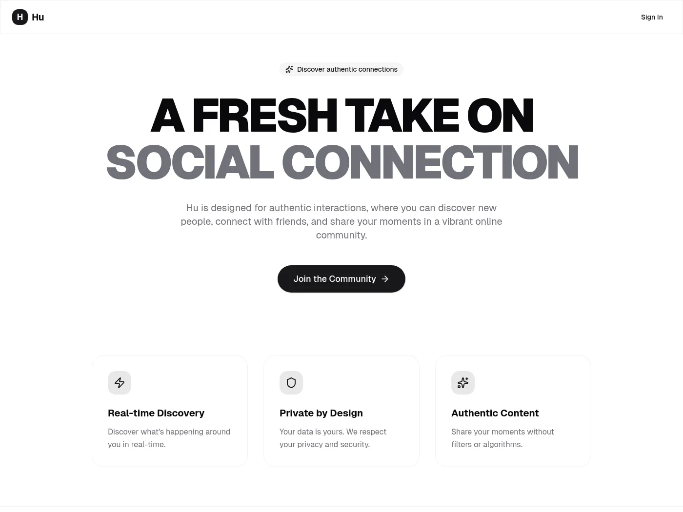 Hu Social Platform