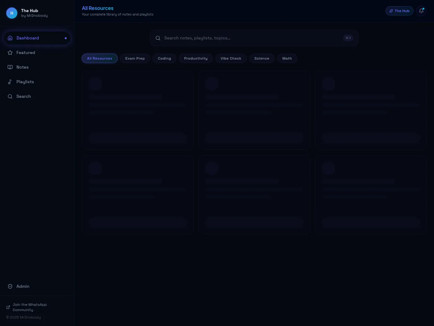The Hub Dashboard