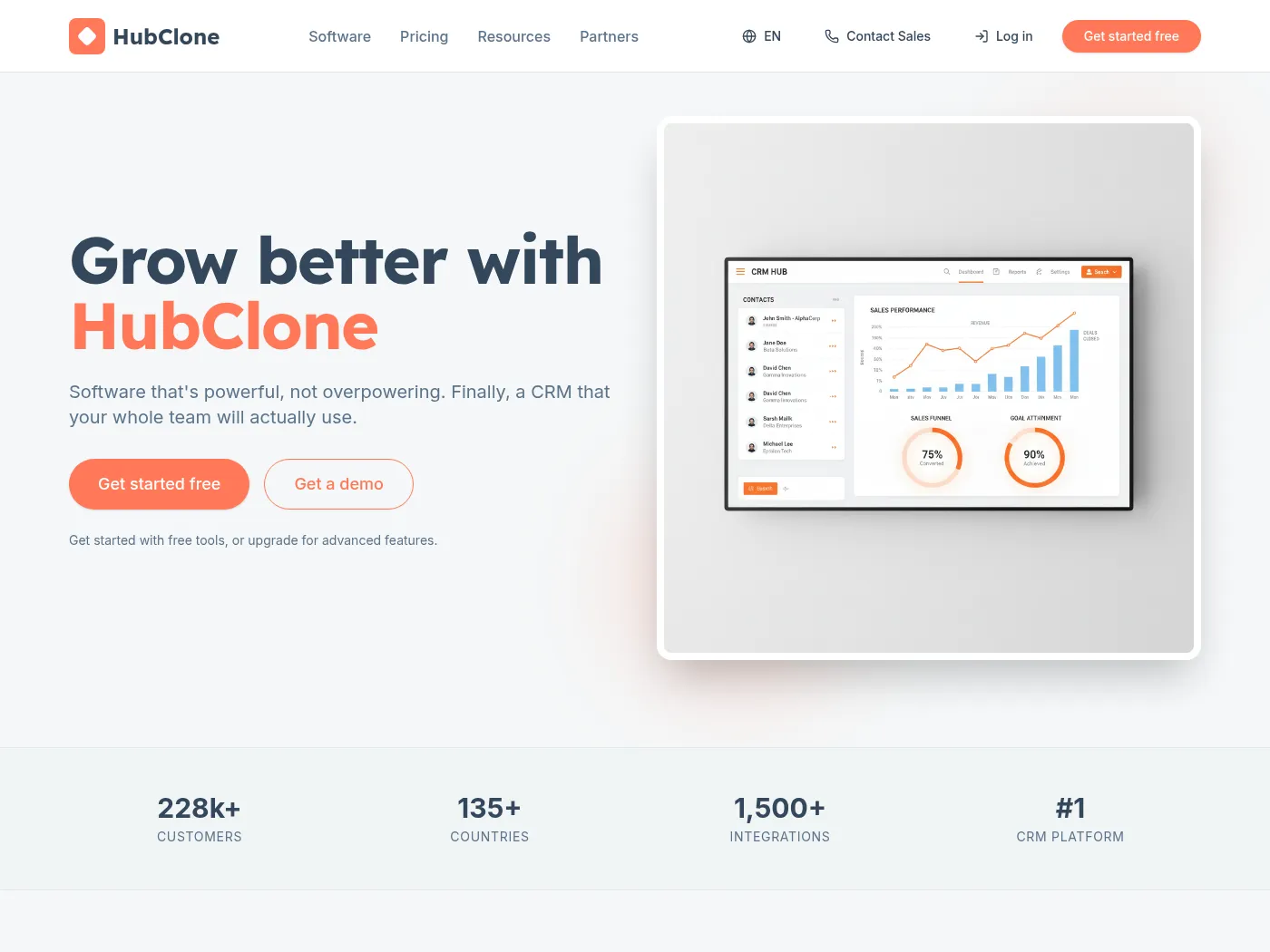 HubSpot CRM Clone