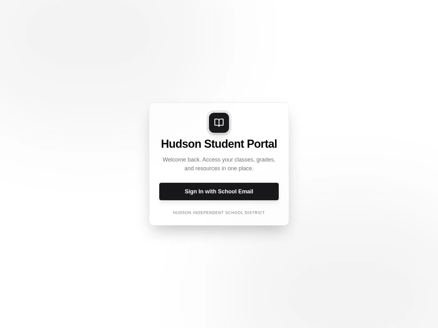 Hudson Student Portal