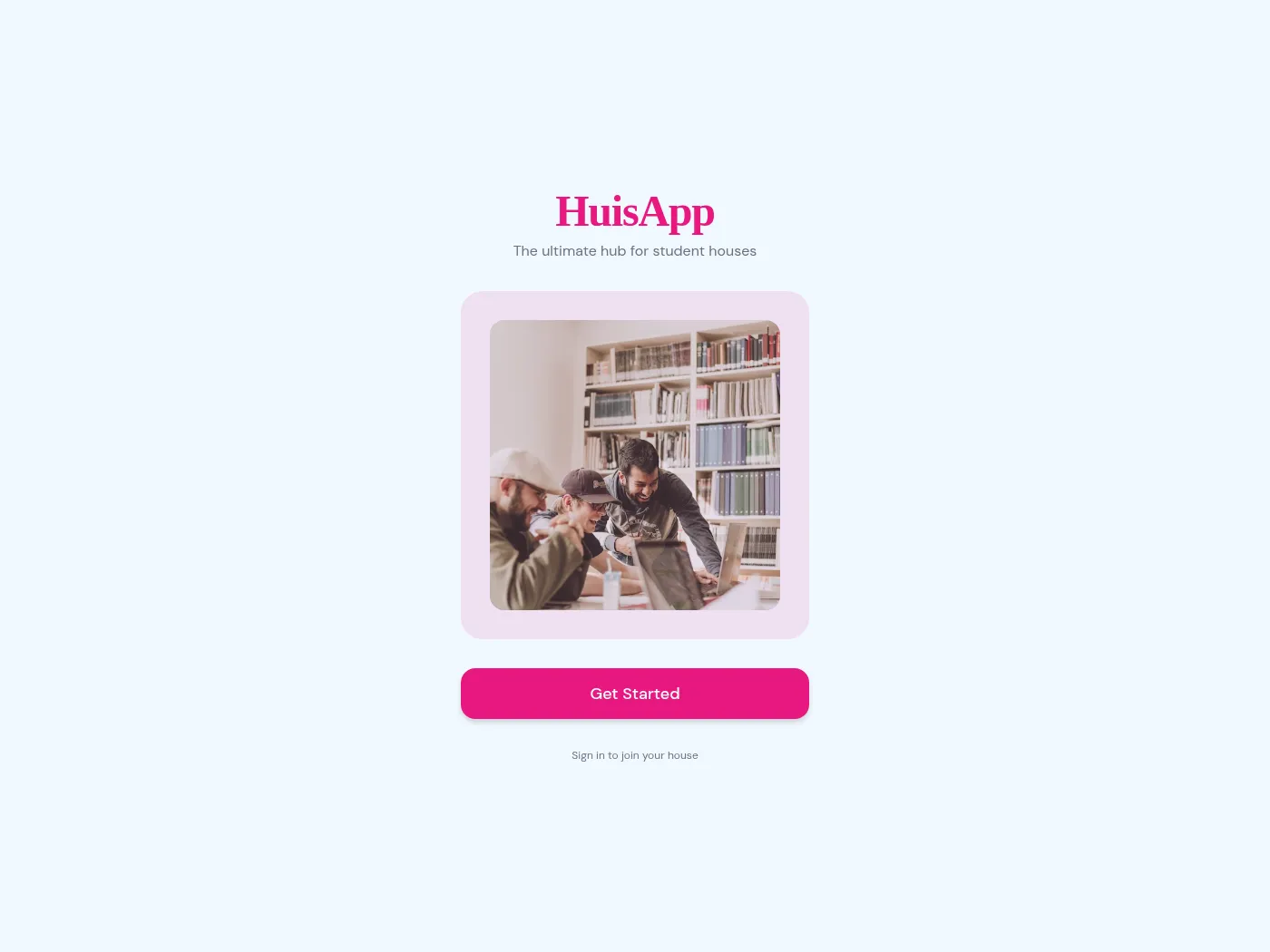 HuisApp Student House Hub