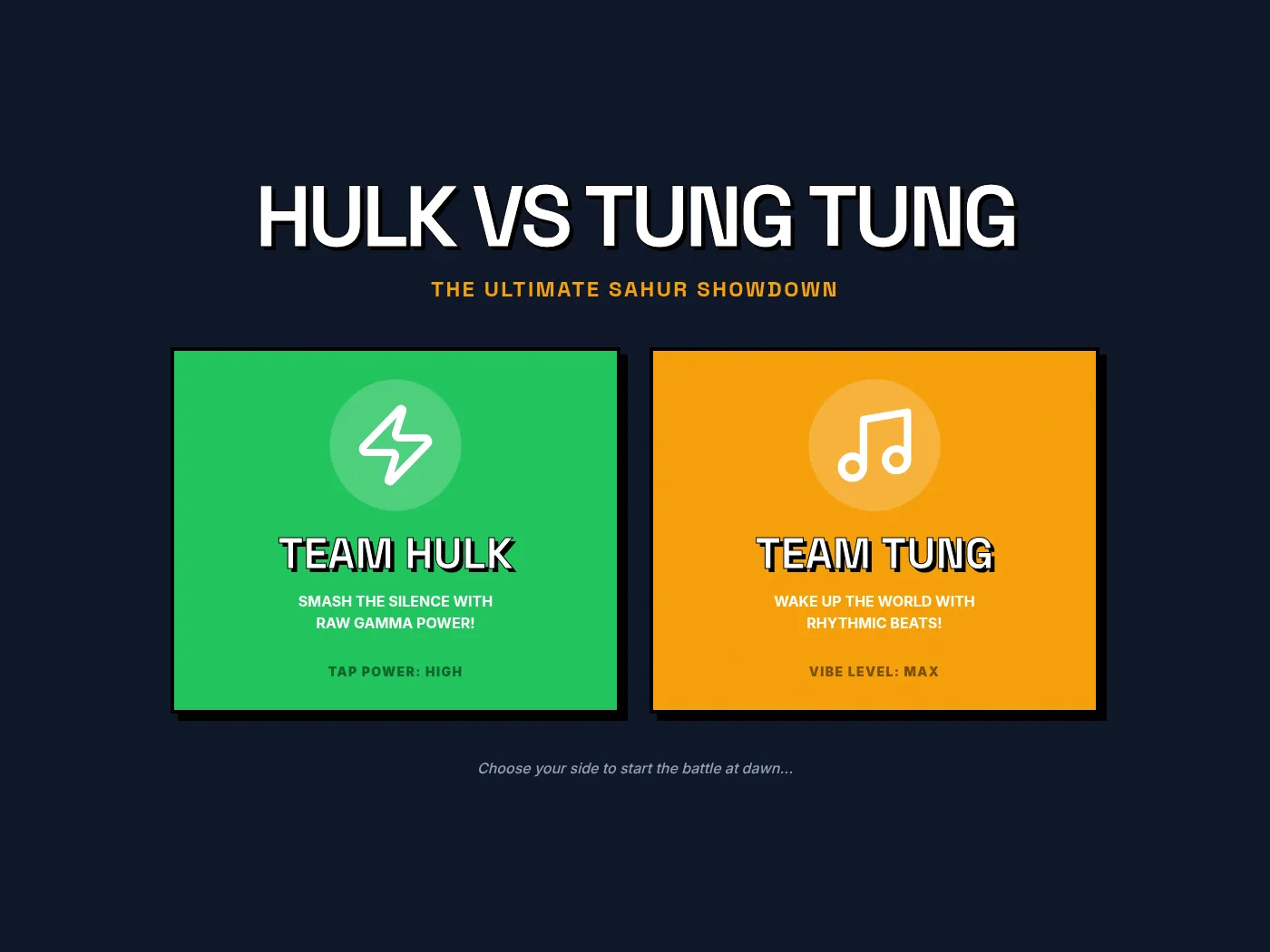 Hulk Sahur Showdown