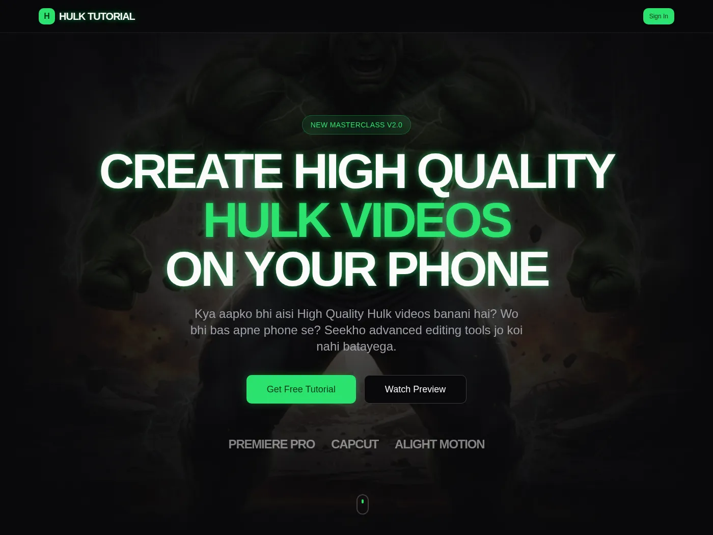 Hulk Video Tutorial Site