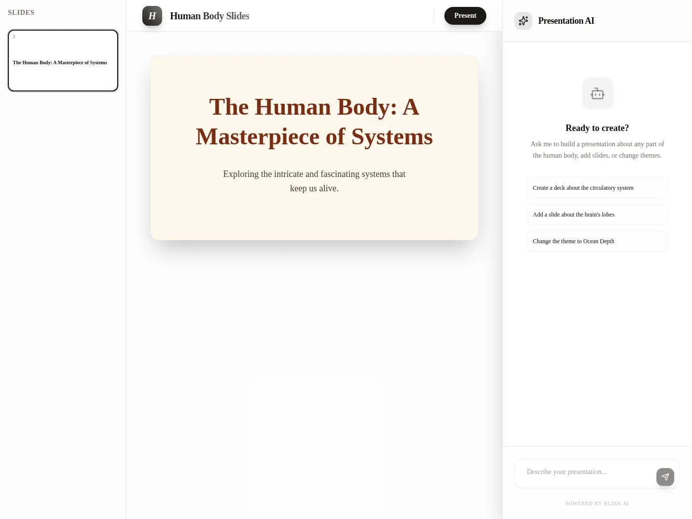 Human Body Slides