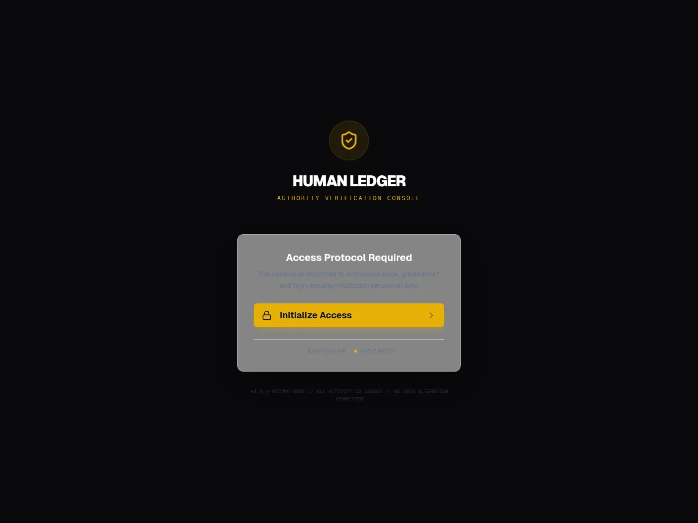 Human Ledger App