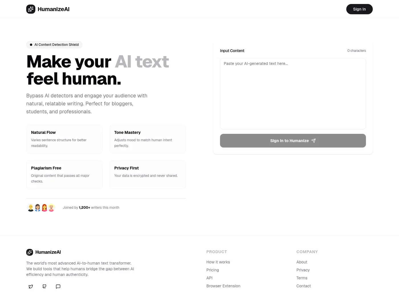 HumanizeAI Text Tool