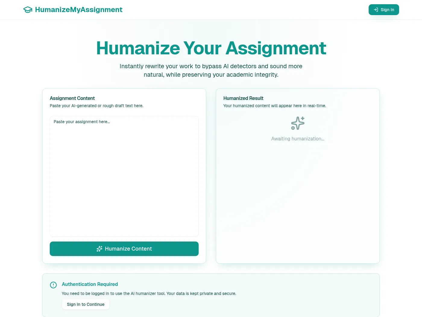 HumanizeMyAssignment
