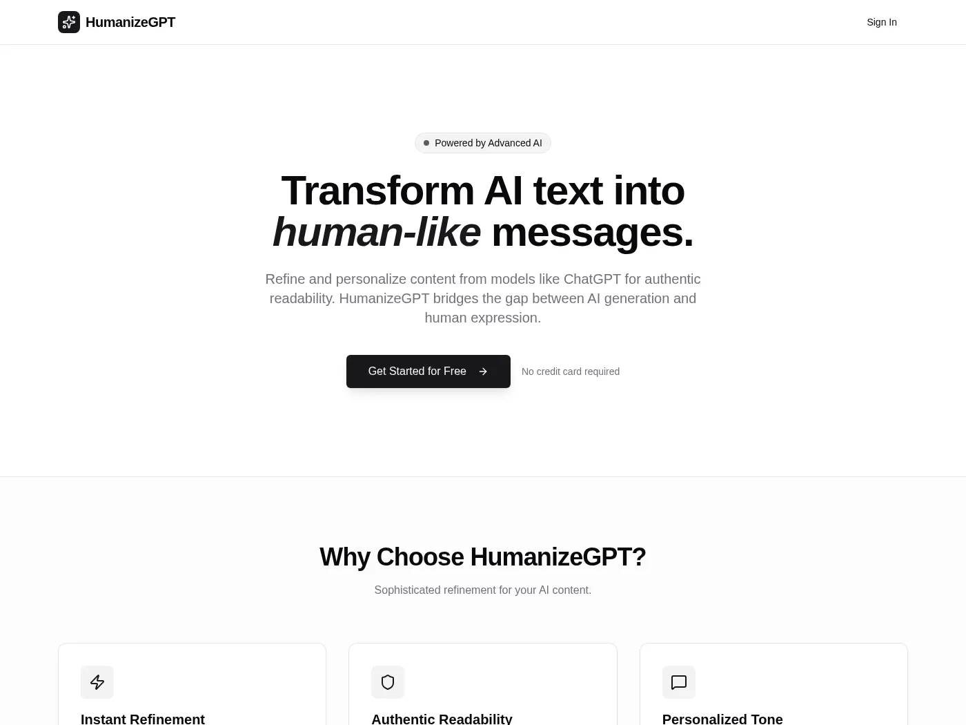 HumanizeGPT