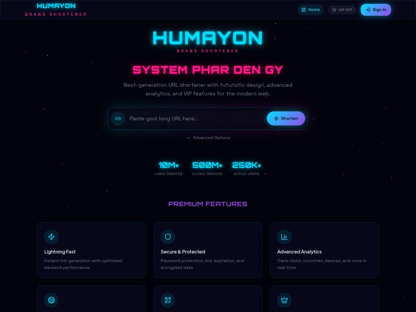 Humayon Brand Shortener