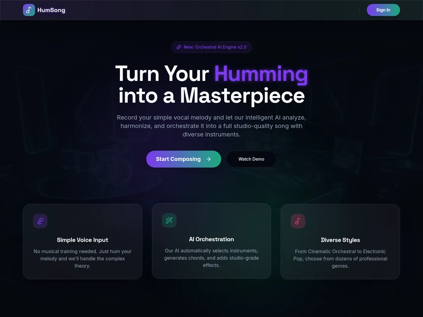 HumSong Composer
