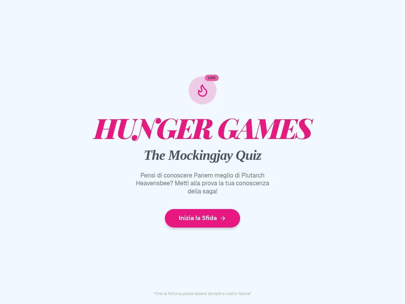 Hunger Games Quiz App