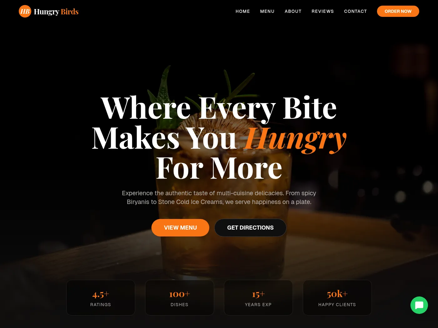 Hungry Birds Premium Website