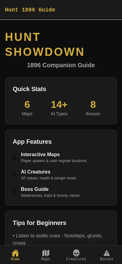 Hunt Showdown 1896 Guide